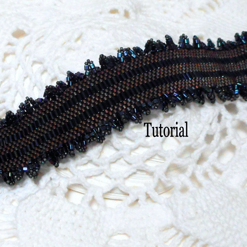 Beadweaving TUTORIAL "French Ruffle" Peyote Odd Count Bracelet | Twyla ...