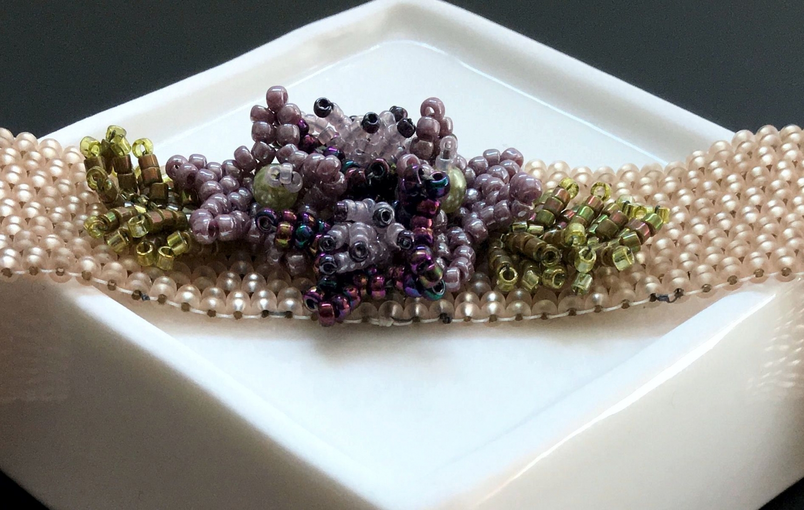 Beading TUTORIAL "Spring Fling" Peyote/Herringbone Bracelet | Twyla ...
